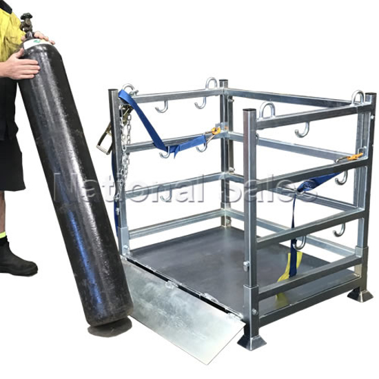 Gas Cylinder Storage and Transport Cage Flat Packed | Gas Cage | LPG ...